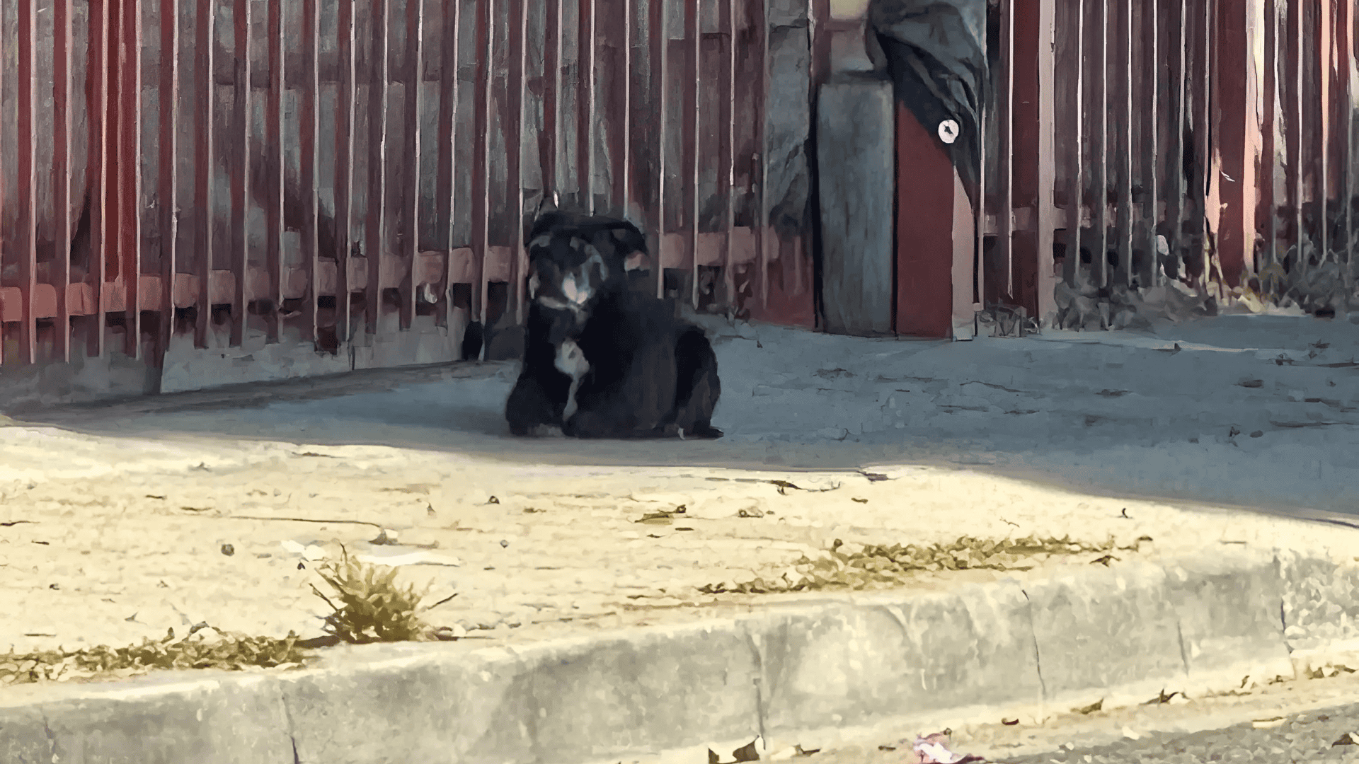 Little Dog Waits On The Same Street Corner For Months Hoping His Family ...